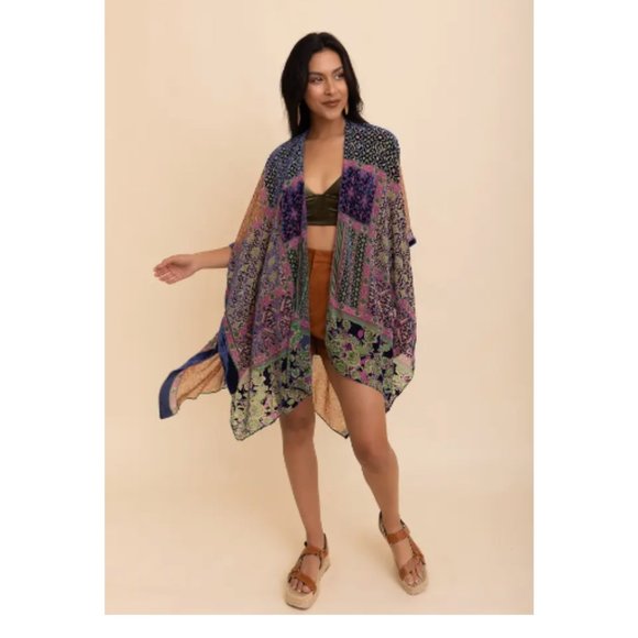 Intimates & Sleepwear | Bohemian Burnout Velvet Kimono | Poshmark